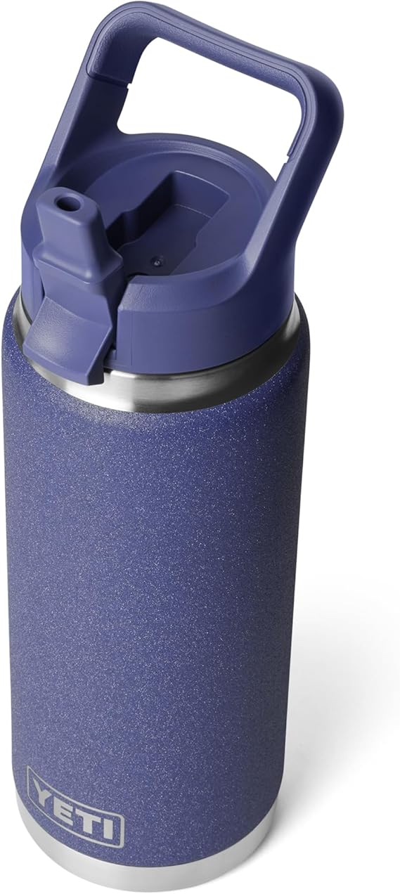 YETI Rambler 26 oz Bottle, Vacuum Insulated, Stainless Steel with Color ...