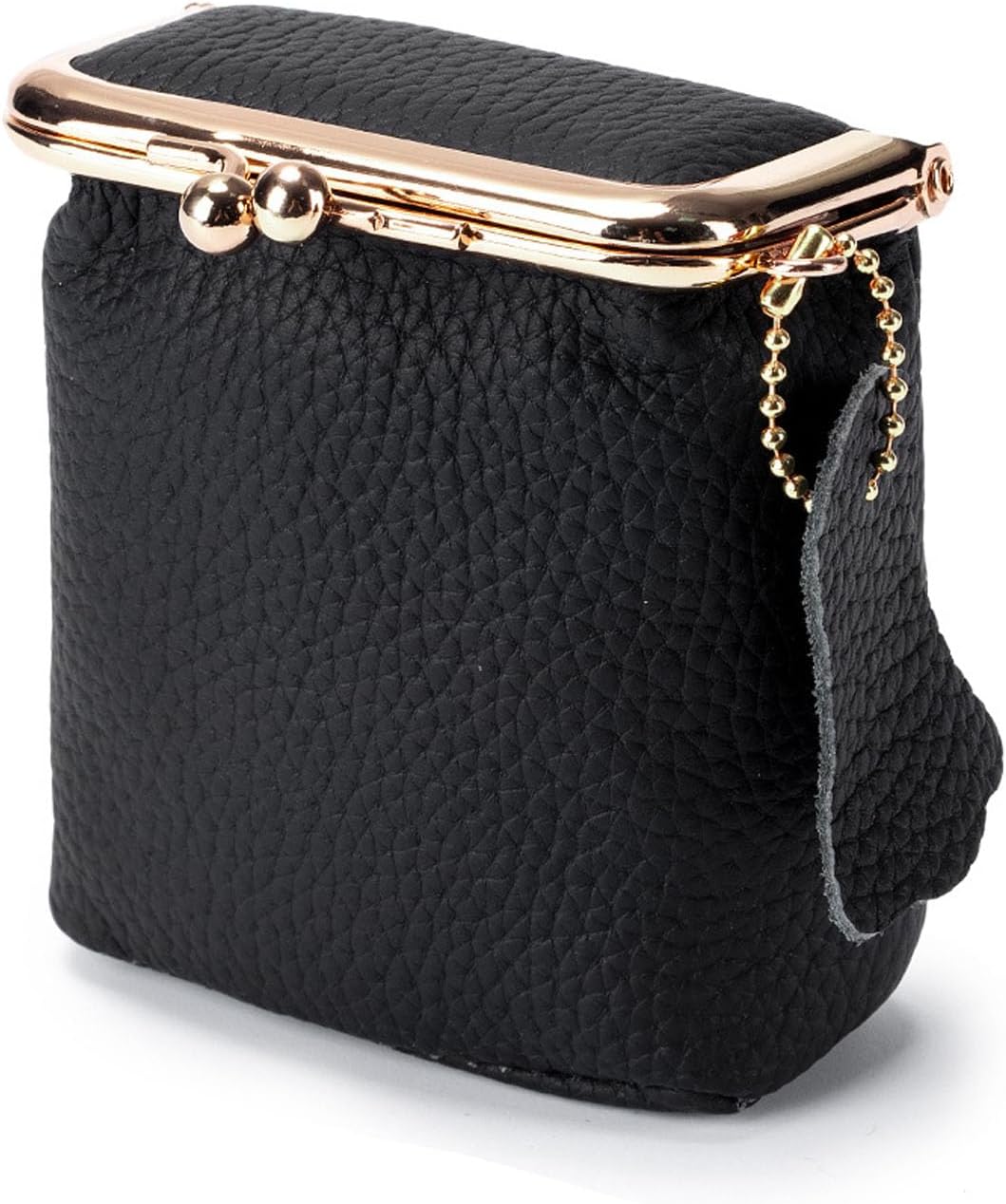 Litchi Leather Coin Purse for Women, Portable Vintage Wallet Mini ...
