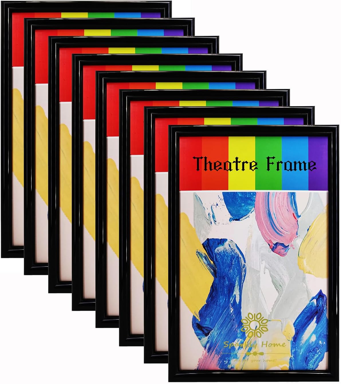 Amazon.com - SparklyHome 8 Pack, Black Theatre Frame, Theatre Bill ...