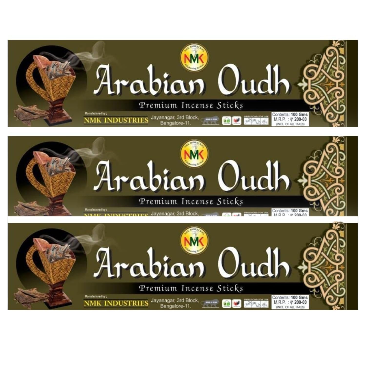 NMK Industries Agarbatti Arabian Oudh Incense Sticks for Home Use ... NMK Industries Agarbatti Arabian Oudh Incense Sticks for Home Use ...
