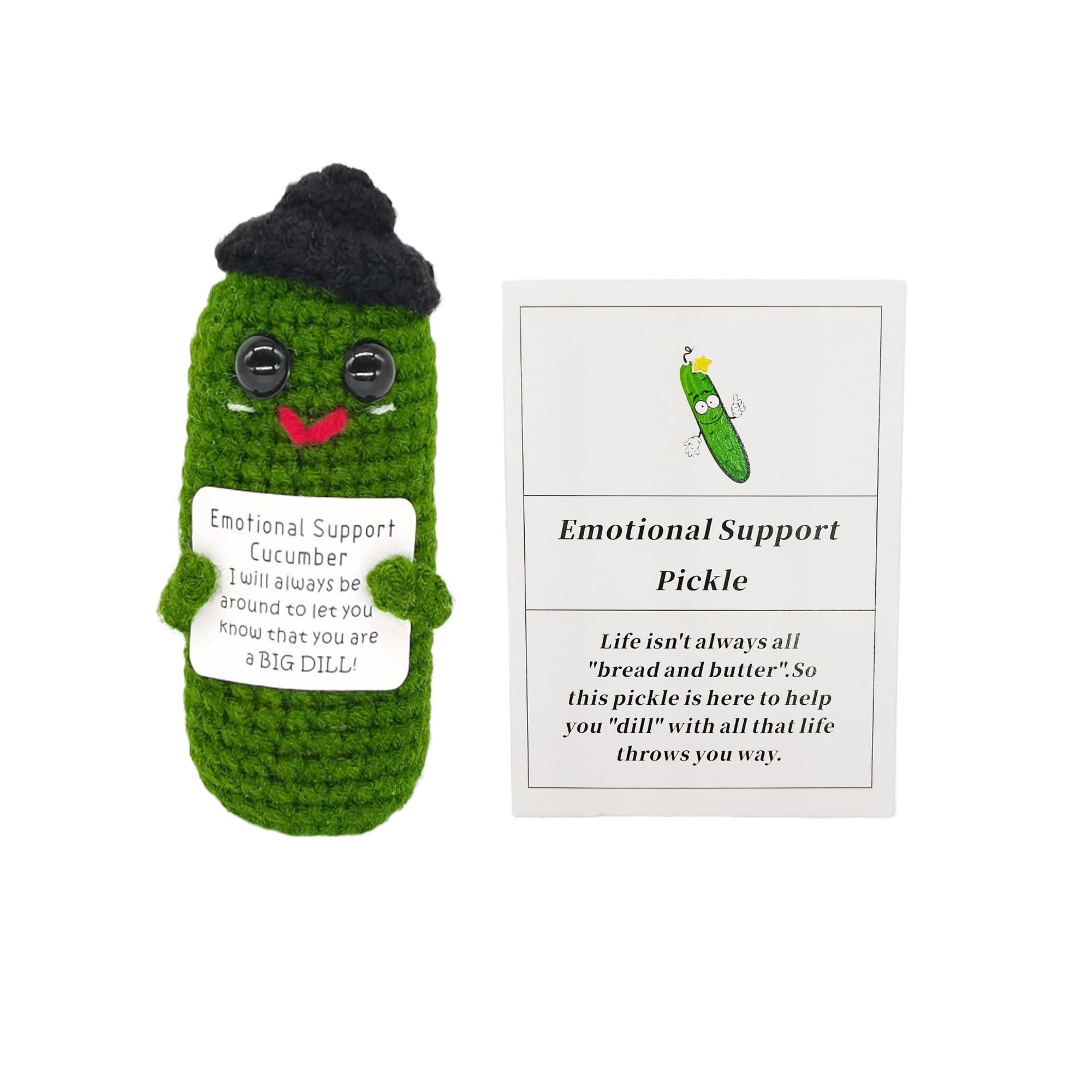 Amazon.com: KALAWALK Handmade 1Pc Emotional Support Pickle Gift ...