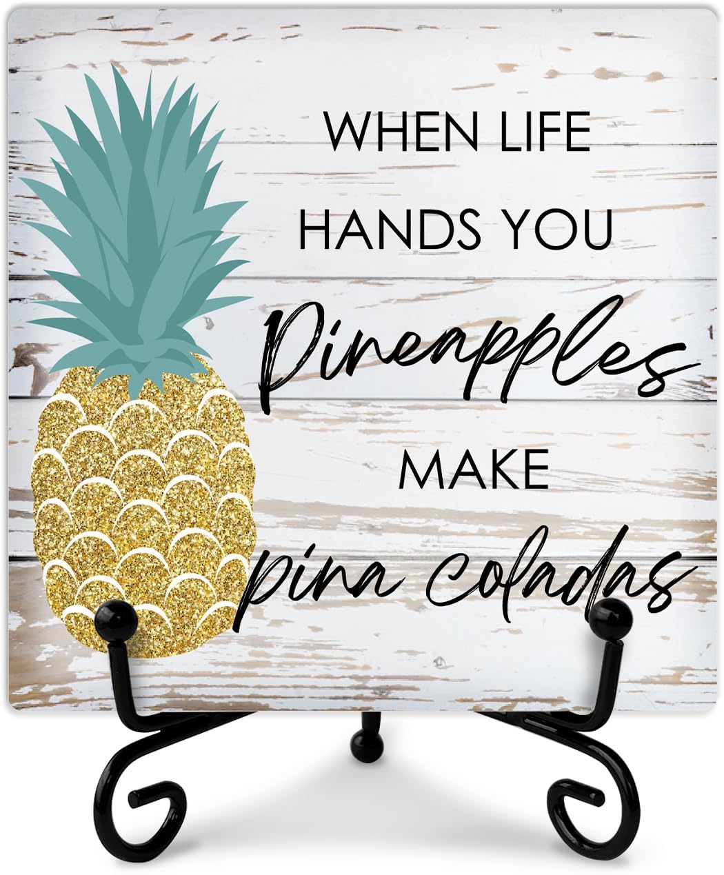 Amazon.com: Inspirational Quote Desk Decor Gift, Wood Plaque with Stand ...