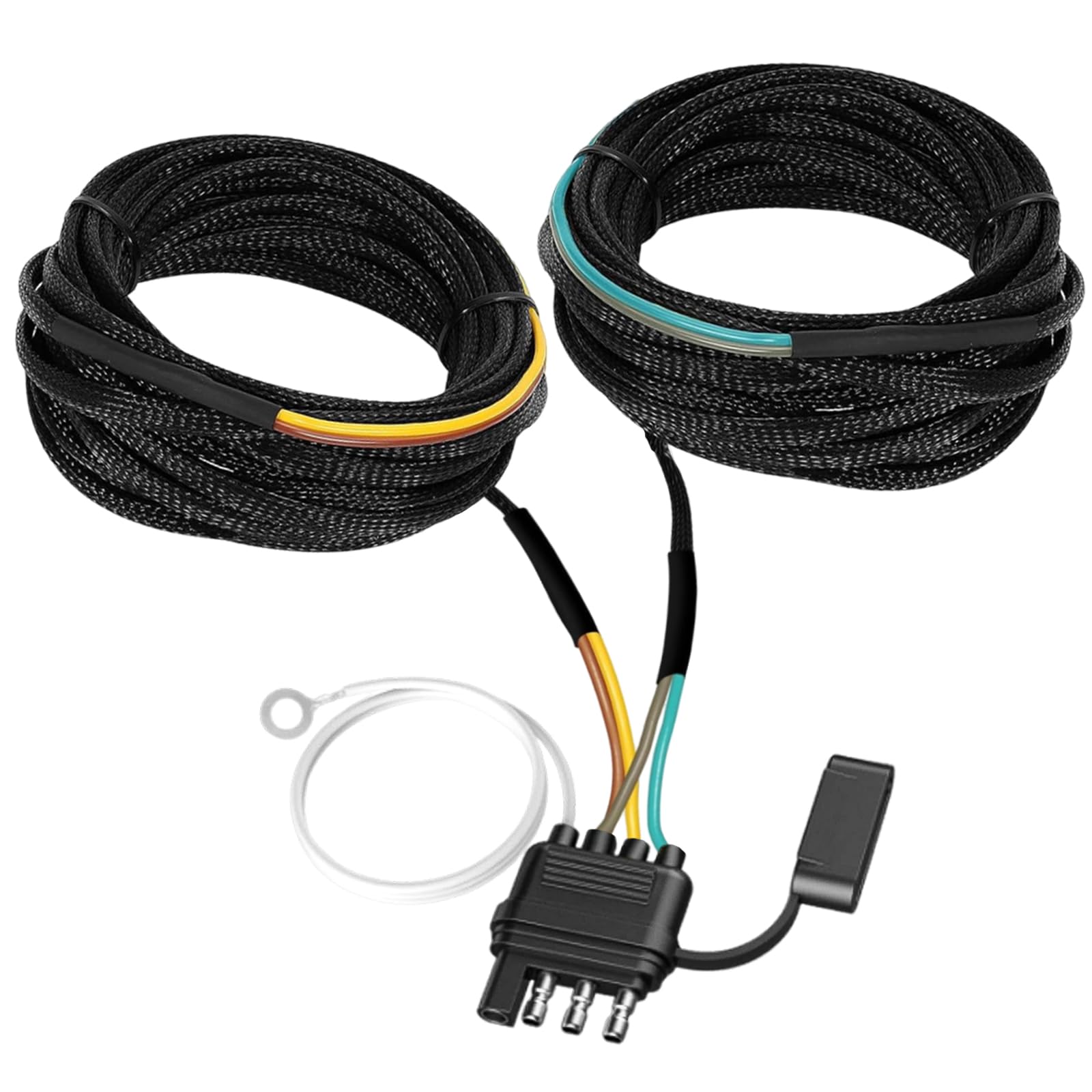 Amazon.com: 24FT Trailer Wiring Harness 4 Pin 5 Wire Trailer Wiring ...
