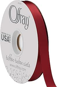 Amazon.com: Double Face Satin Ribbon, 50 Yards, Sherry