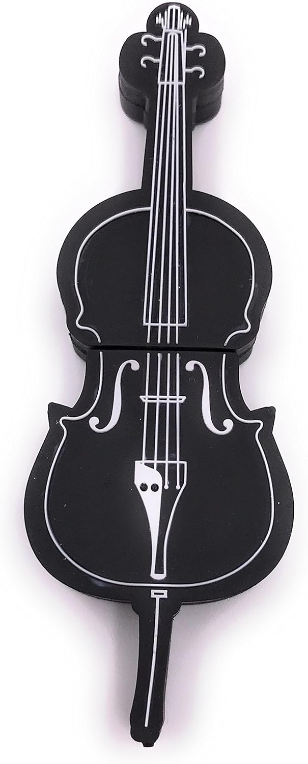 H-Customs Cello Bass Geige schwarz USB Stick 8GB 16GB 32GB USB 2.0/64 ...