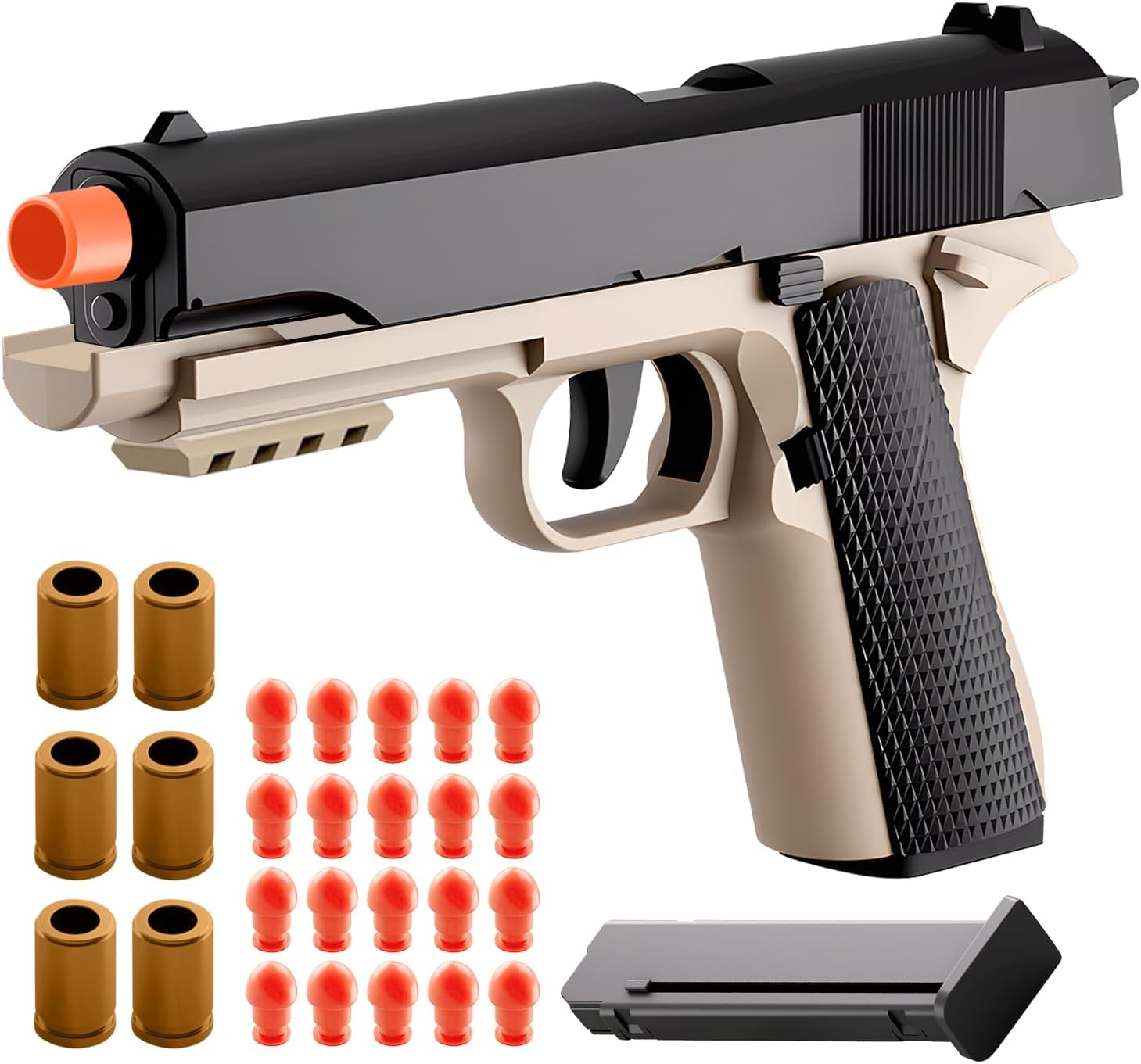 Amazon.com: Soft Bullet Toy Gun Toy Pistol Stress Shot Toy Gun with ...