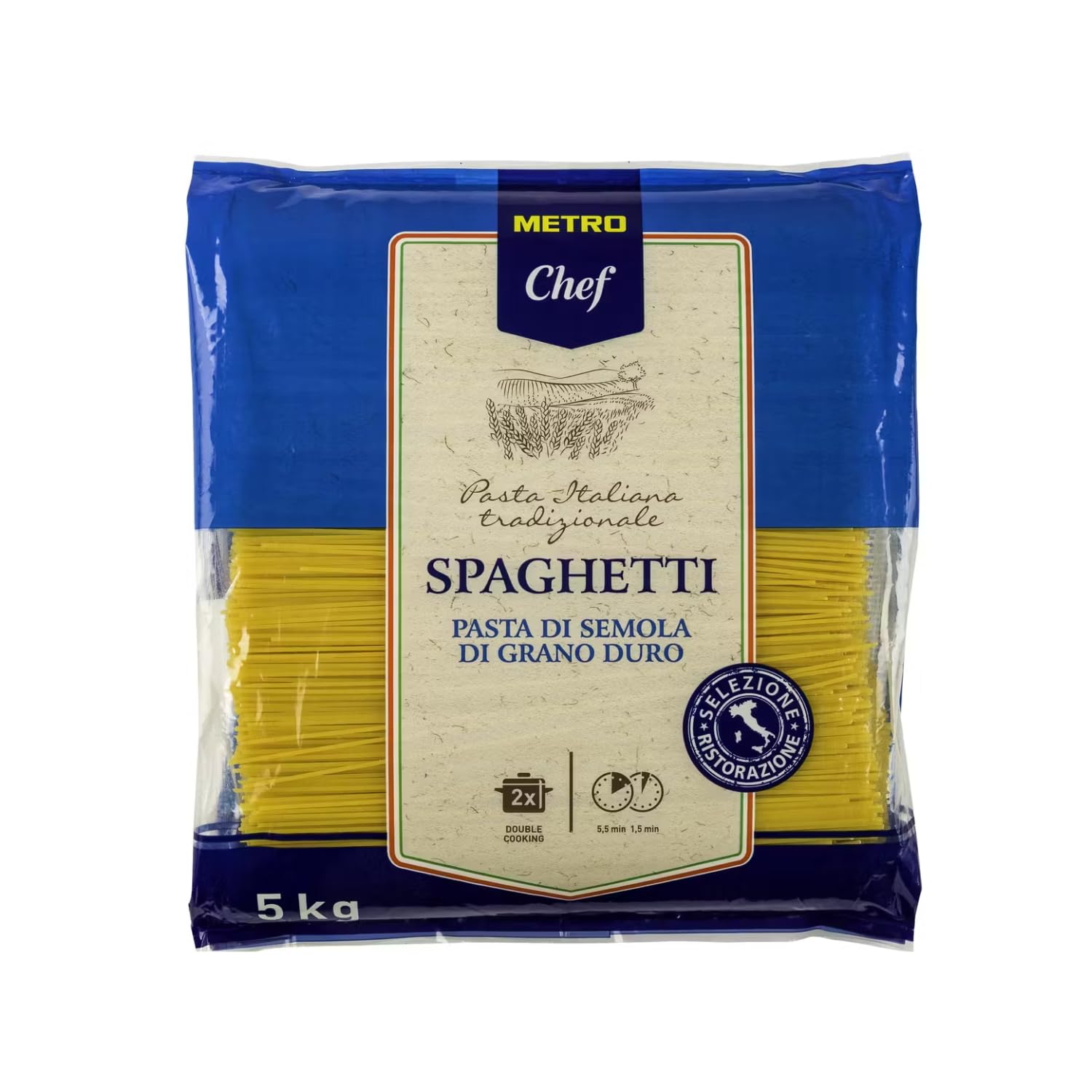 Spaghetti METRO Chef - 5 kg : Amazon.fr: Epicerie