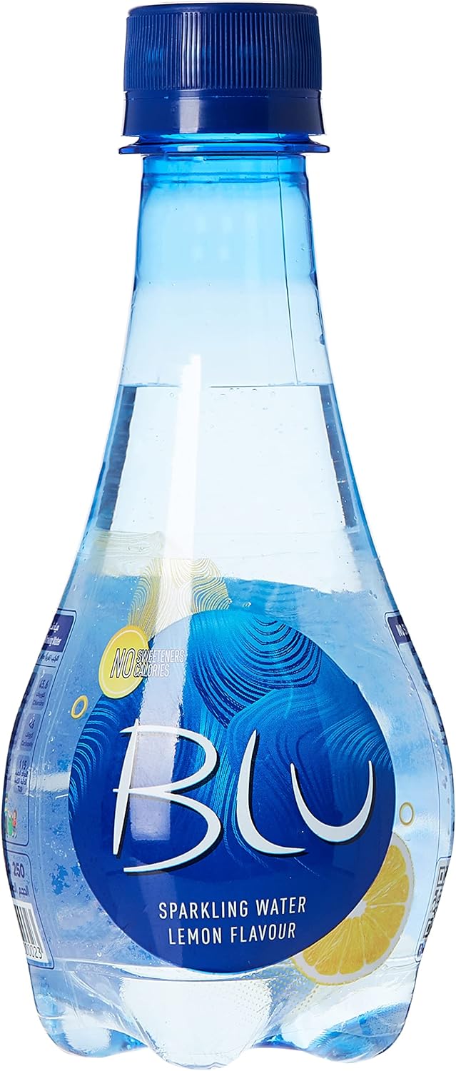 Blu Sparkling Water Natural Lemon Flavour 250ml x 6pcs: Buy Online at ...