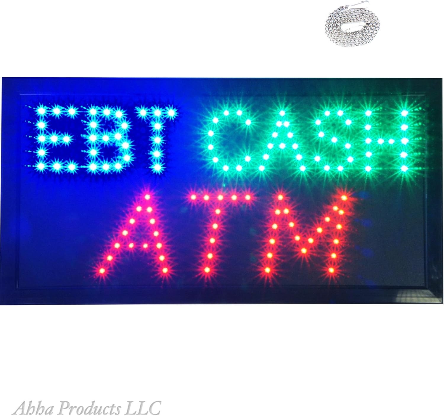 Amazon.com: Bright EBT CASH ATM Grocery Store LED Open Shop Mart Sign ...