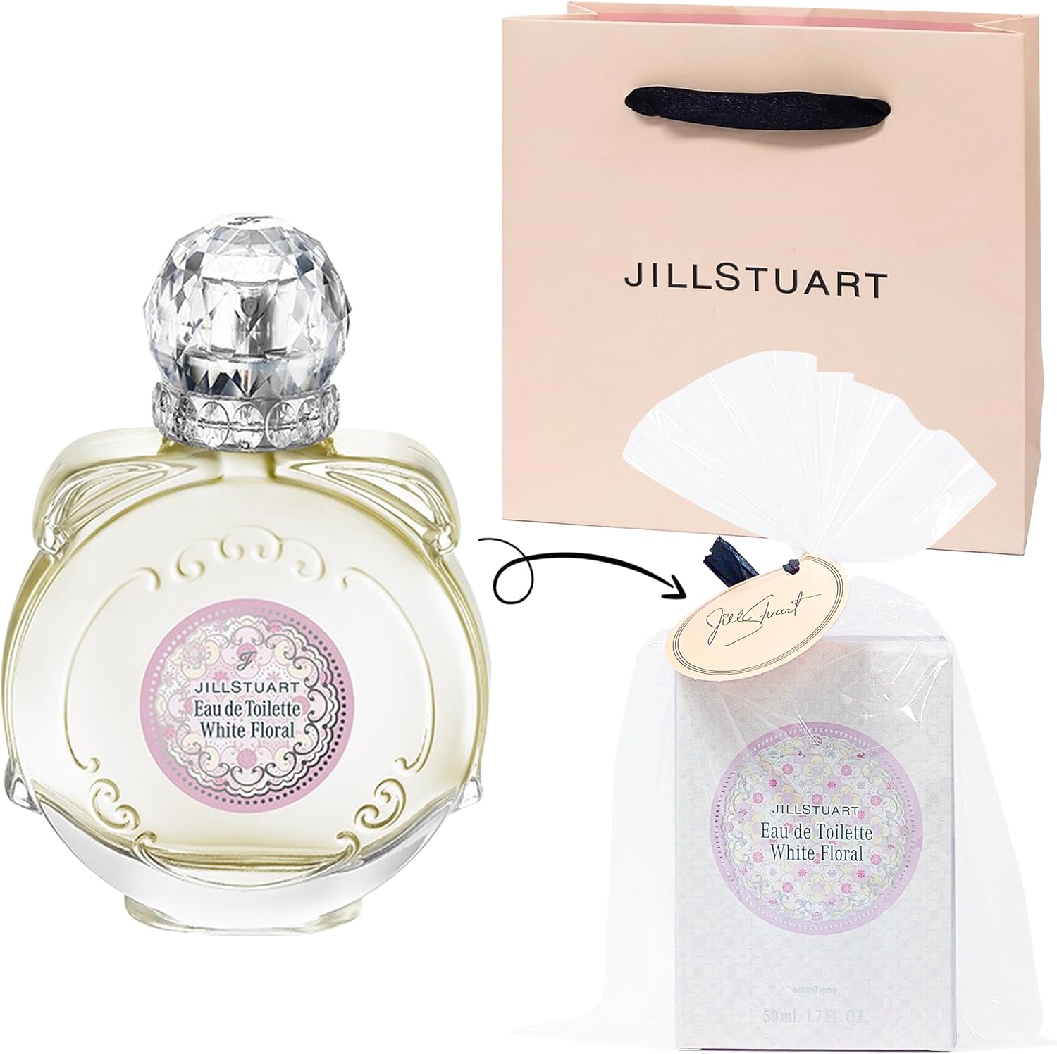 Amazon | 【国内正規品・ラッピング済み】JILL STUART ジルスチュアート ホワイトフローラル オードトワレ 50ml リニューアル EDT 香水 化粧品 誕生日 プレゼント ...