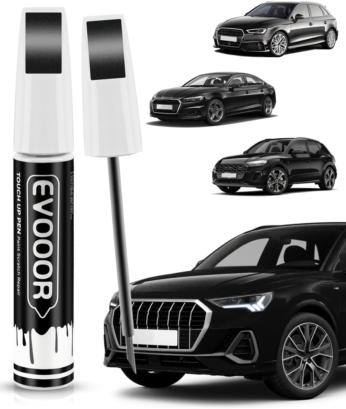 Amazon.com: EVOOOR Touch Up Paint Compatible with Audi Exact Match 2 in ...