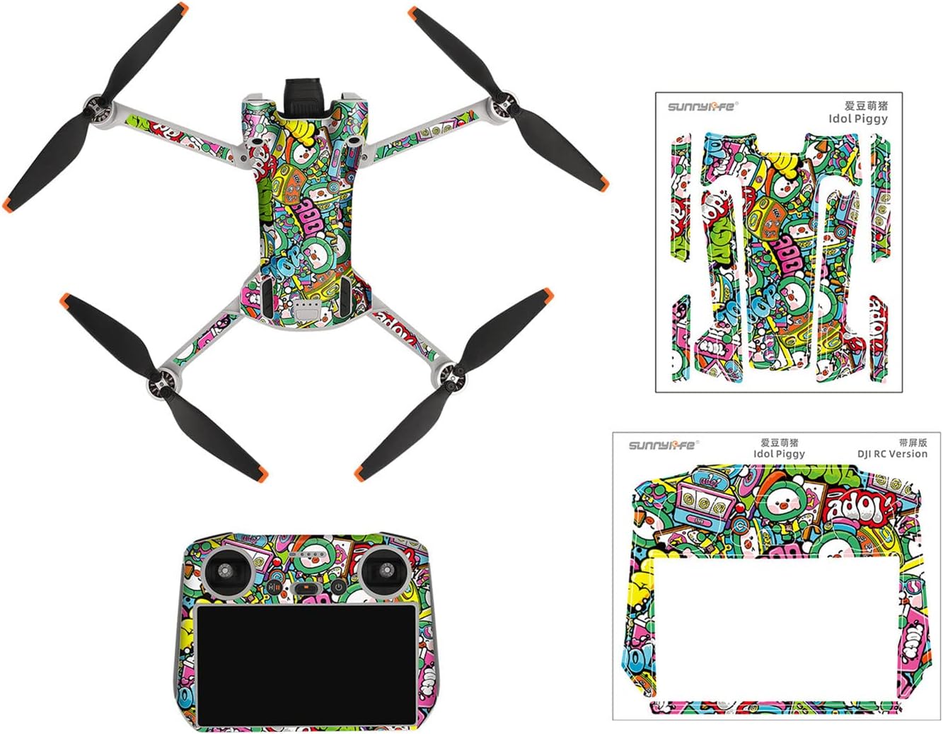 Amazon.com: Mini 3 Pro Skin Decal for DJI Mini 3 Pro Camera Drone ...