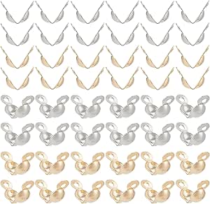 Amazon.com: SUNNYCLUE 1 Box 600Pcs Bead Tips Knot Covers 304 Stainless ...