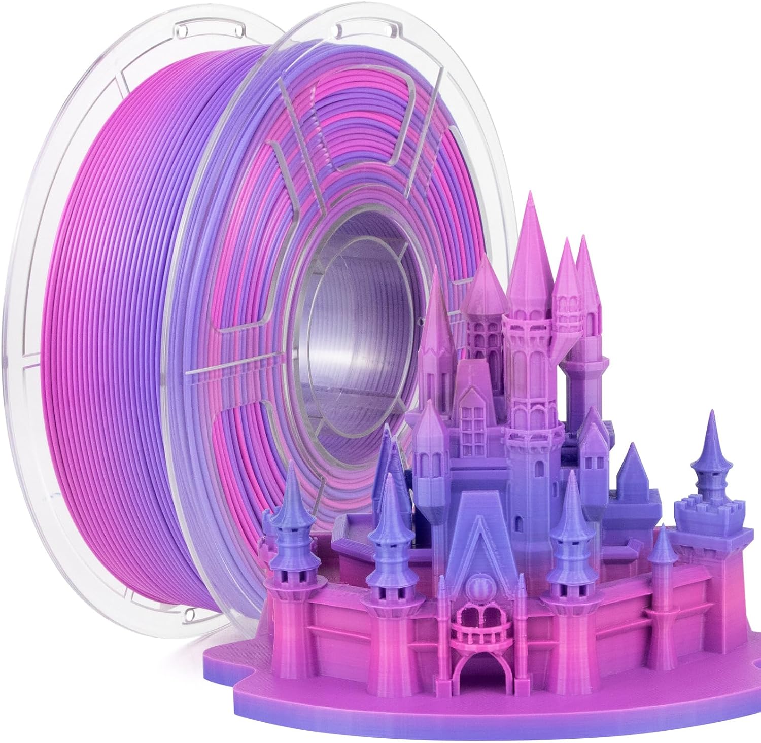 Amazon.com: IEMAI Rainbow PLA Filament 1.75mm, Rapid Color Changing ...