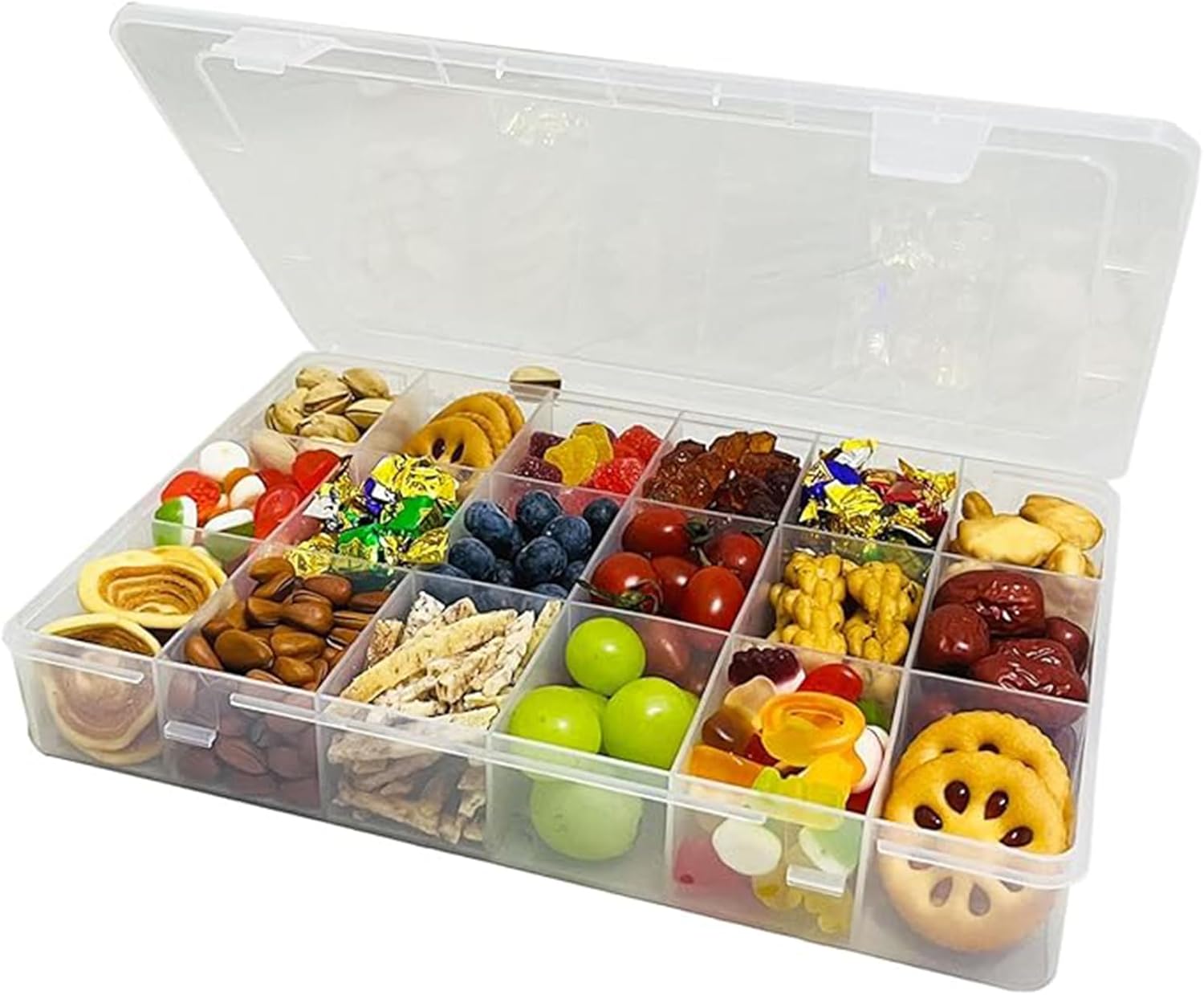 Snack Box, Travel Snack Box, Stackable Organizer Container With ...