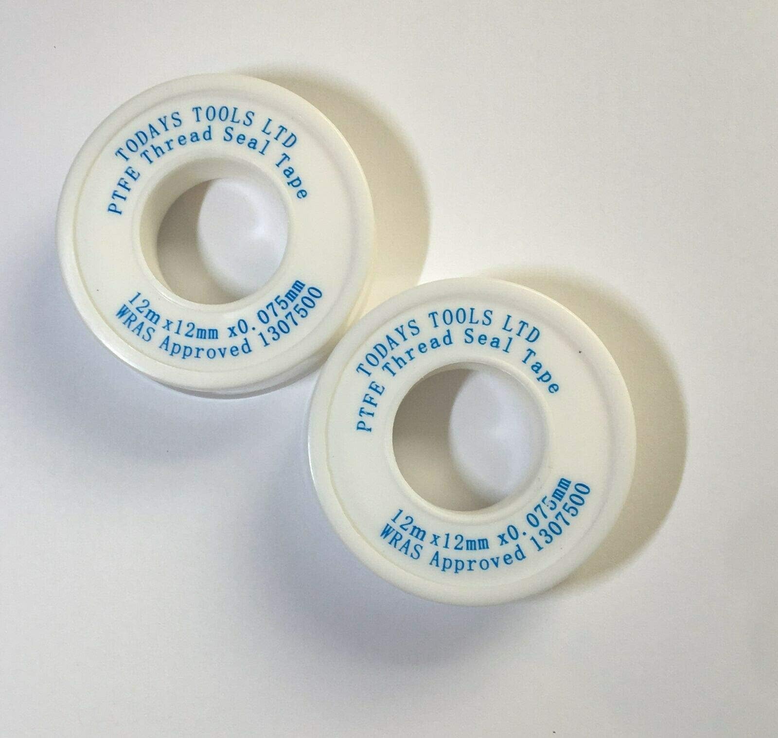 AKORD 12mm x 12m Water White Plumbers PTFE Thread Seal Tape Plumbing ...