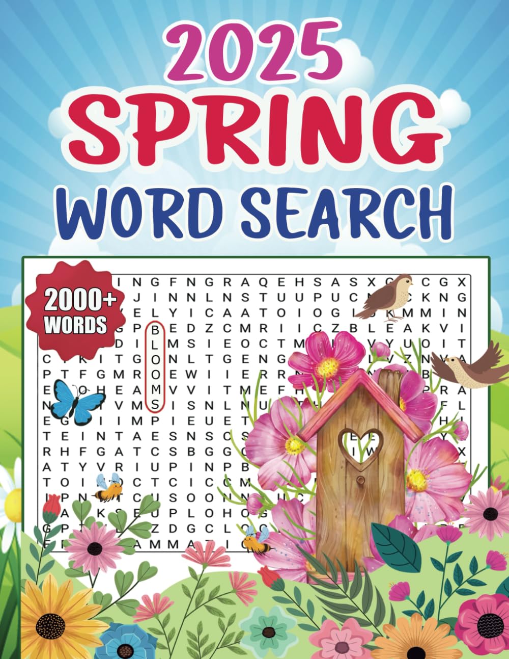Amazon.com: 2025 Spring Word Search Puzzle: 2000+ New Words, Relaxing ...