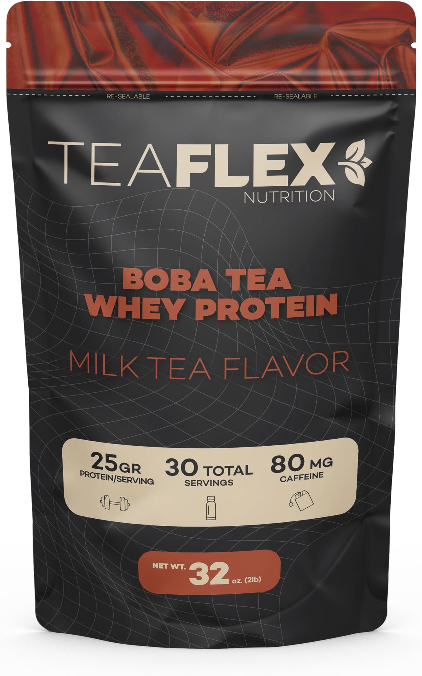 Amazon.com: TeaFlex Nutrition Classic Milk Tea Protein Powder | 25g ...