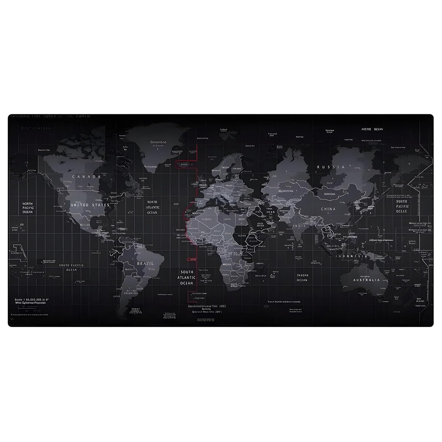 RoaRich World Map Extended Gaming Mouse Pad (700 × 300 × 3 mm ...