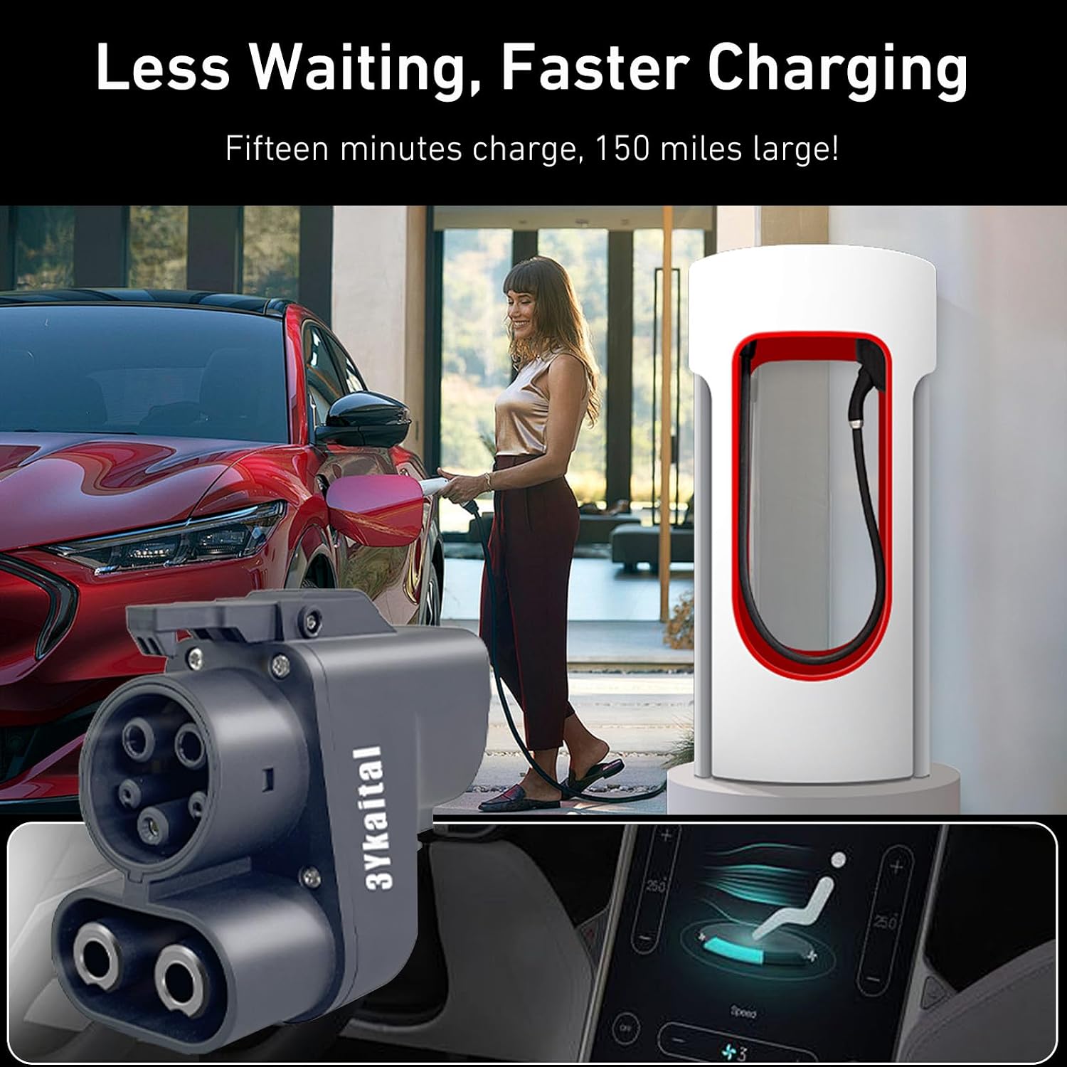 NACS to CCS Adapter,500A/250KW,DC Fast Charging Your Australia | Ubuy