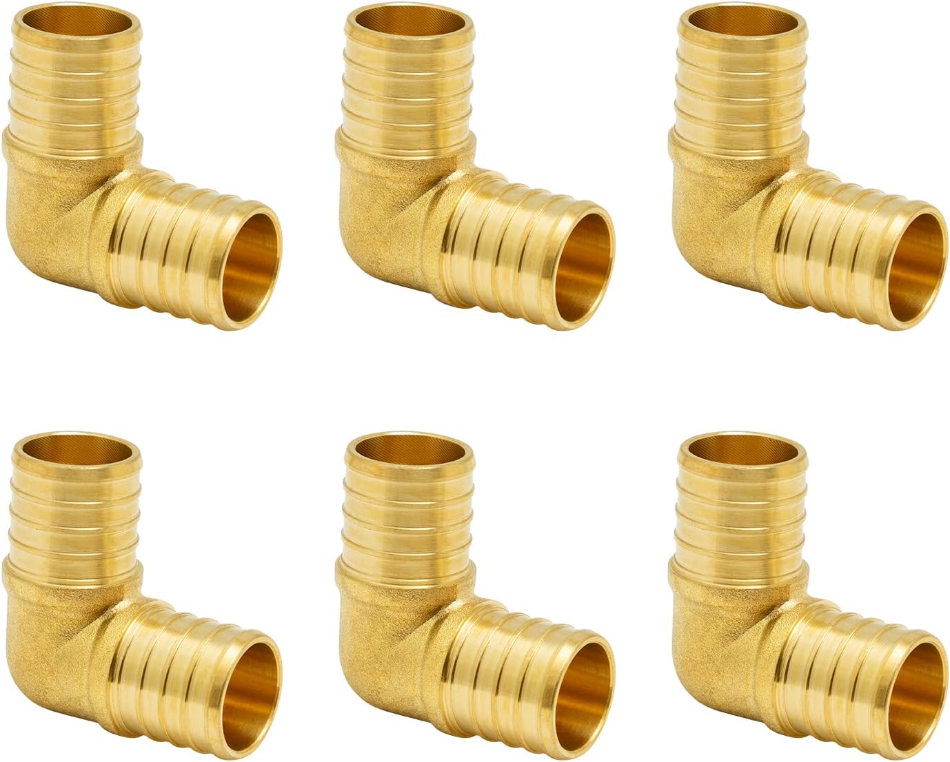 Amazon.com: SUNGATOR 6-Pack 1 Inch 90 Degree Elbow PEX Fittings, No ...