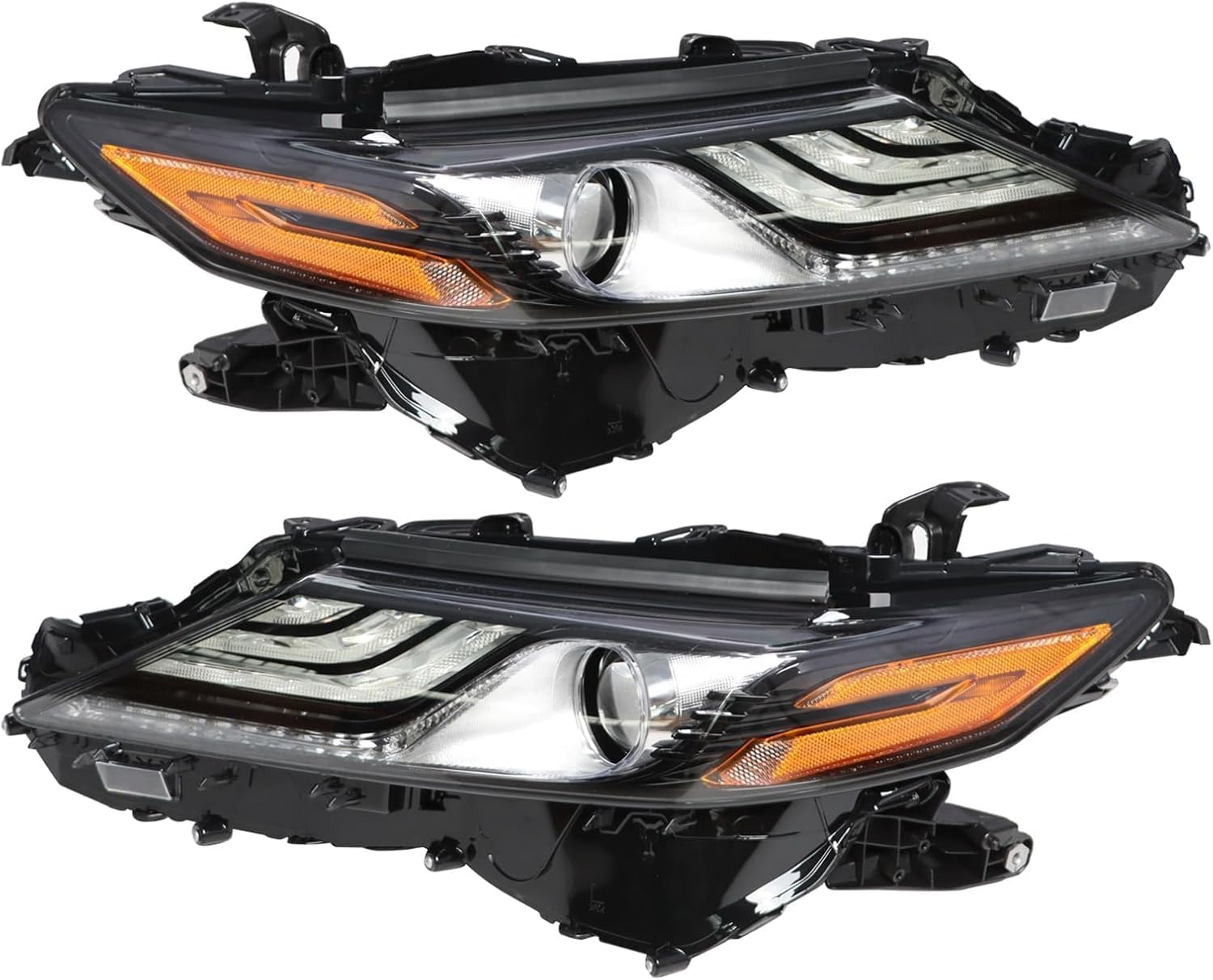 Pair Headlights Assembly Compatible with 2021 2022 Camry XSE XLE ...