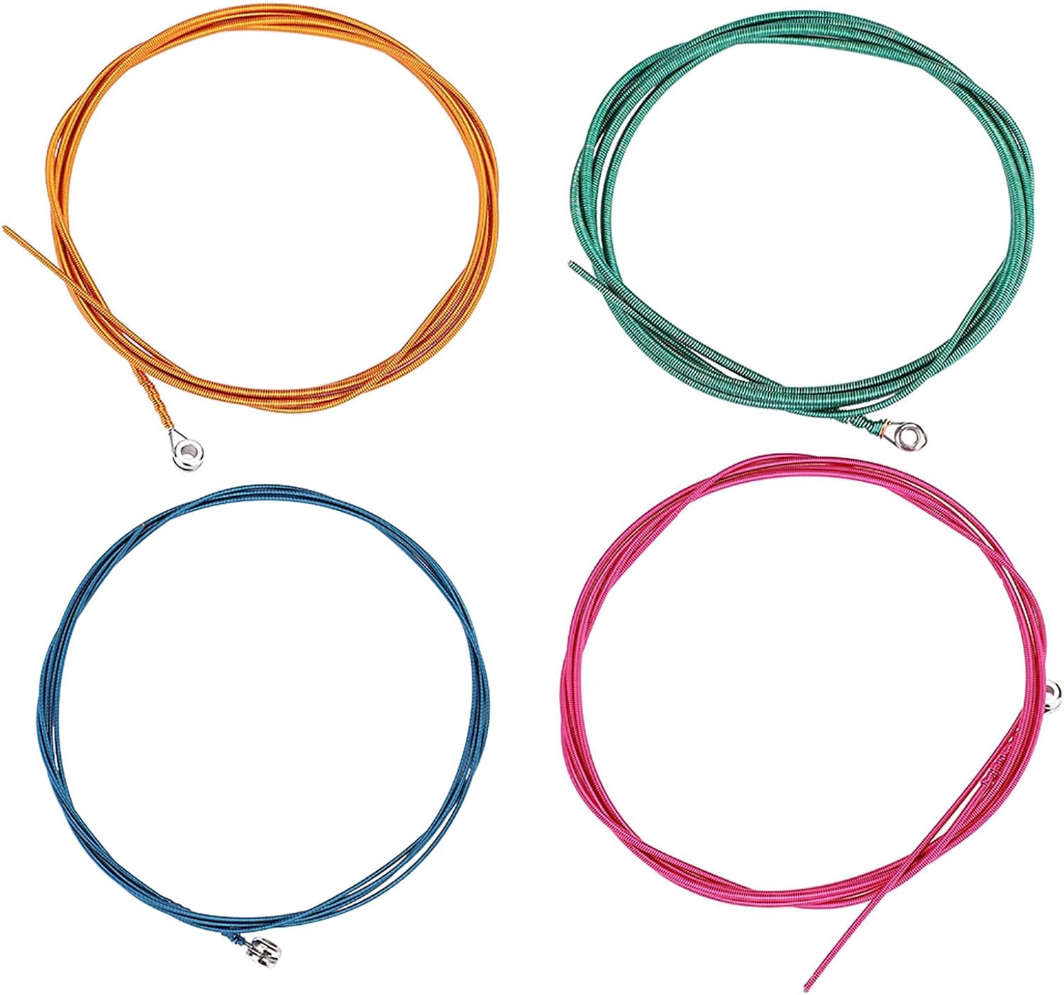 Amazon.com - Aoaoy Short Scale Bass Strings 4 12×10×1 1.16mm, 44mm, 2 ...