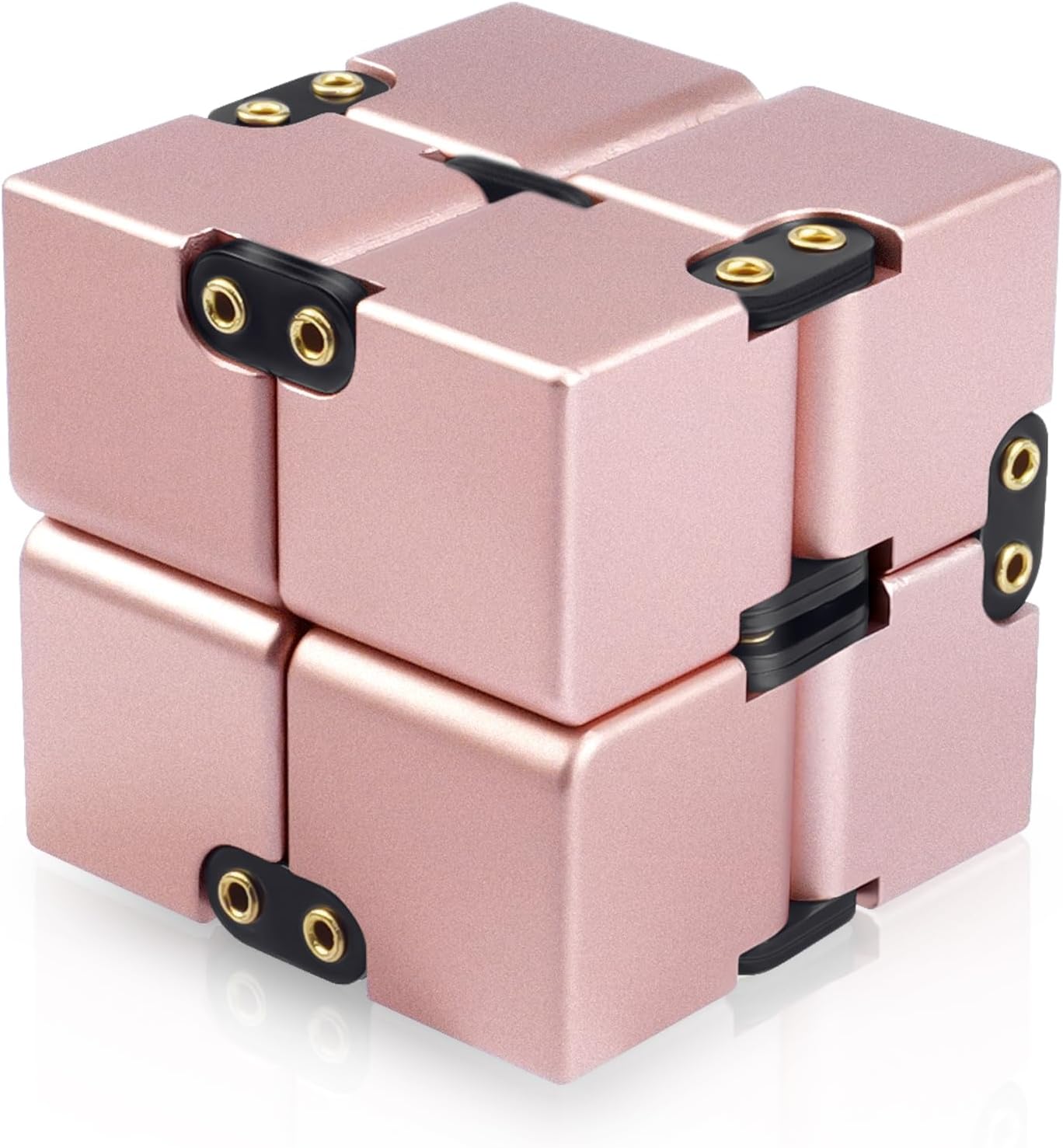 Amazon.com: Wecsv Infinity Cube Fidget Toy, Aluminum Alloy Metal Infinity Cubes, Fidget Infinity ...