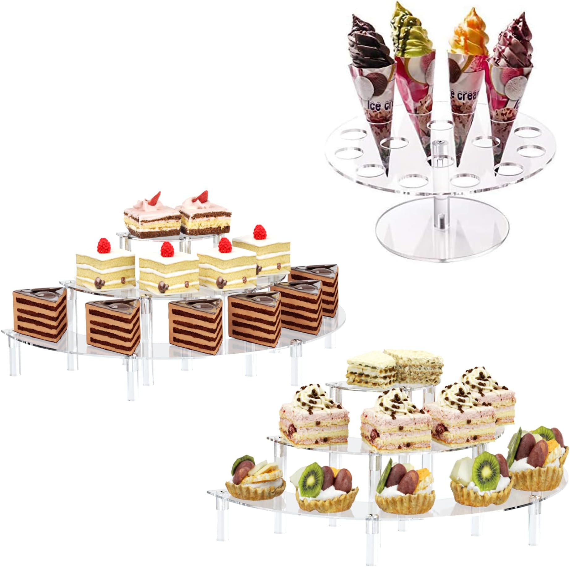 Amazon.com: YestBuy Display +Ice Cream Cone Stand : Home & Kitchen