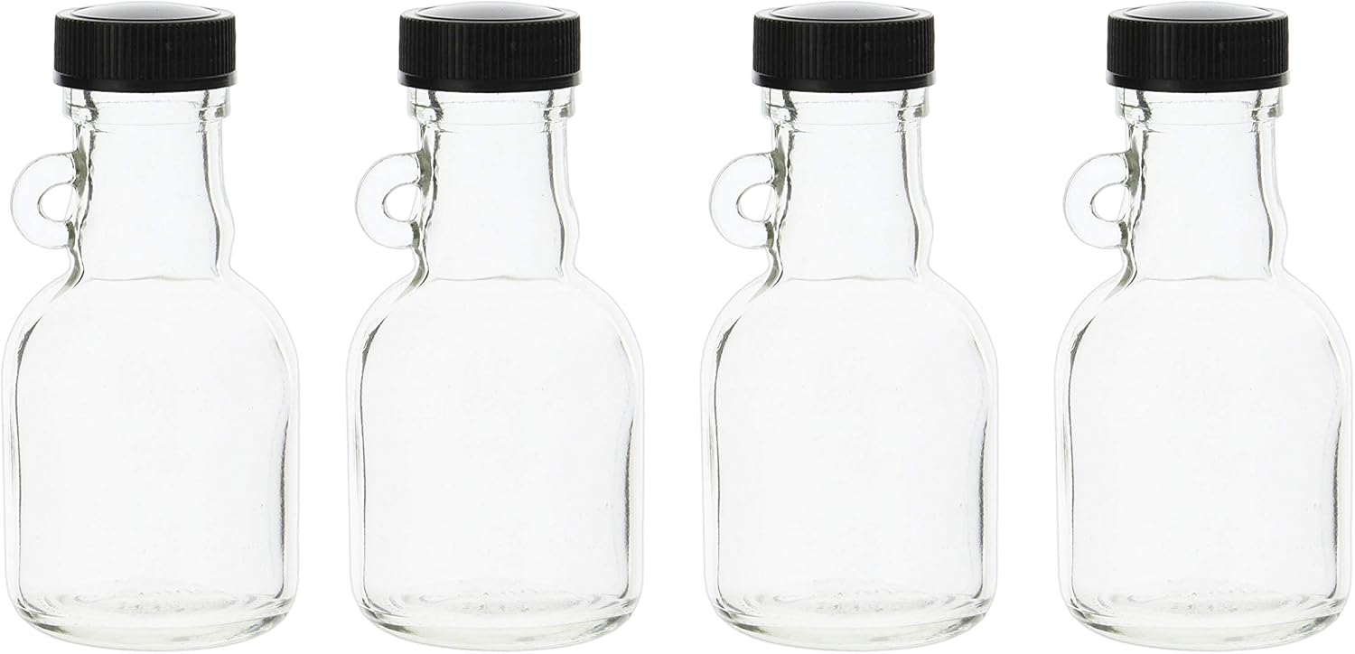 Amazon.com: Mini Vintage-Style Bottle Set Holds 3.4 Ounces - Set of 4 ...