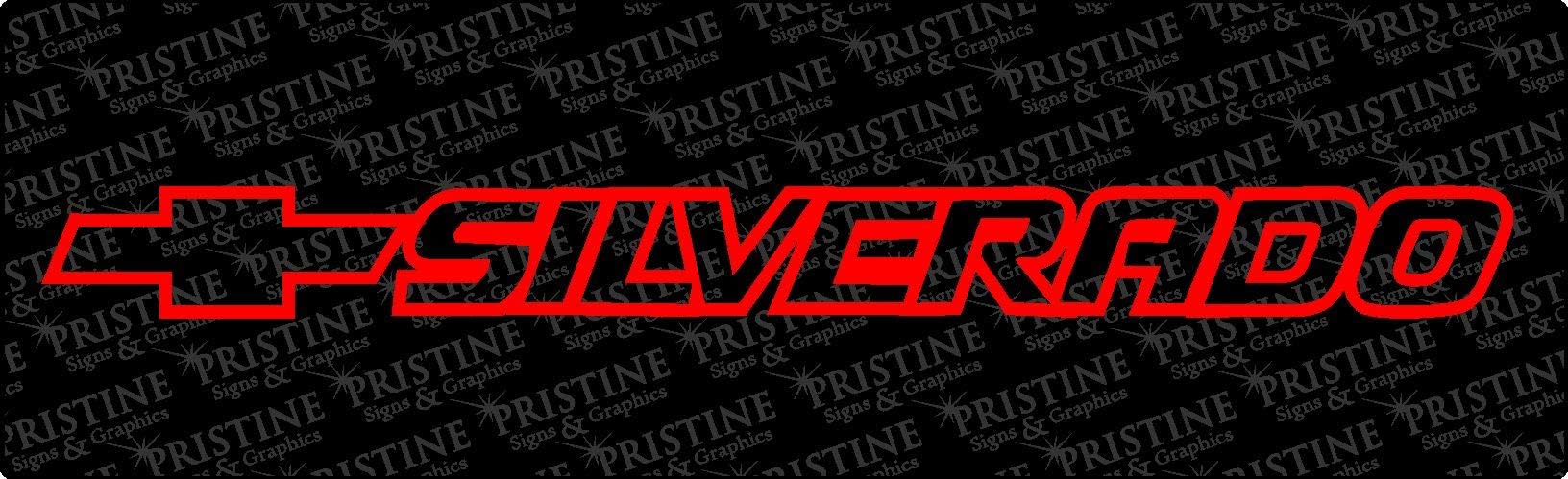 Amazon.com: Offroad Silverado with Emblem Outline Windshield Banner 4 ...