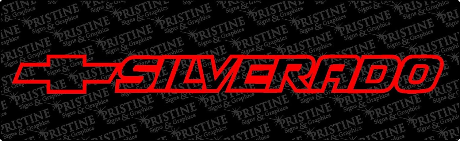 Amazon.com: Offroad Silverado with Emblem Outline Windshield Banner 4 ...