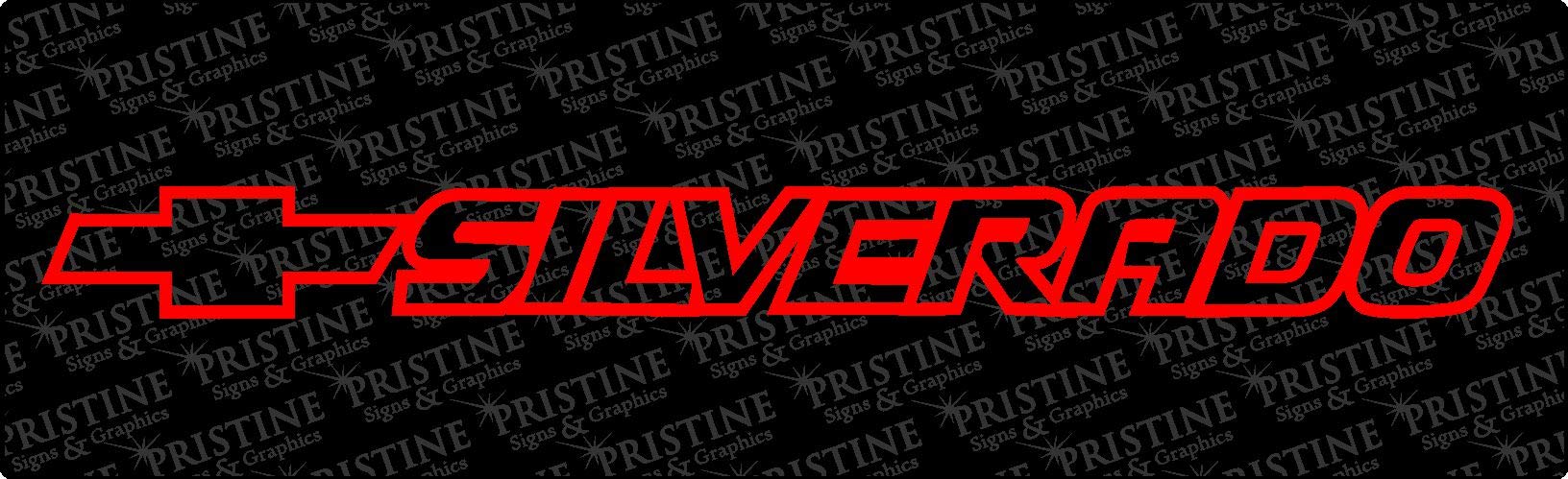 Amazon.com: Offroad Silverado with Emblem Outline Windshield Banner 4 ...