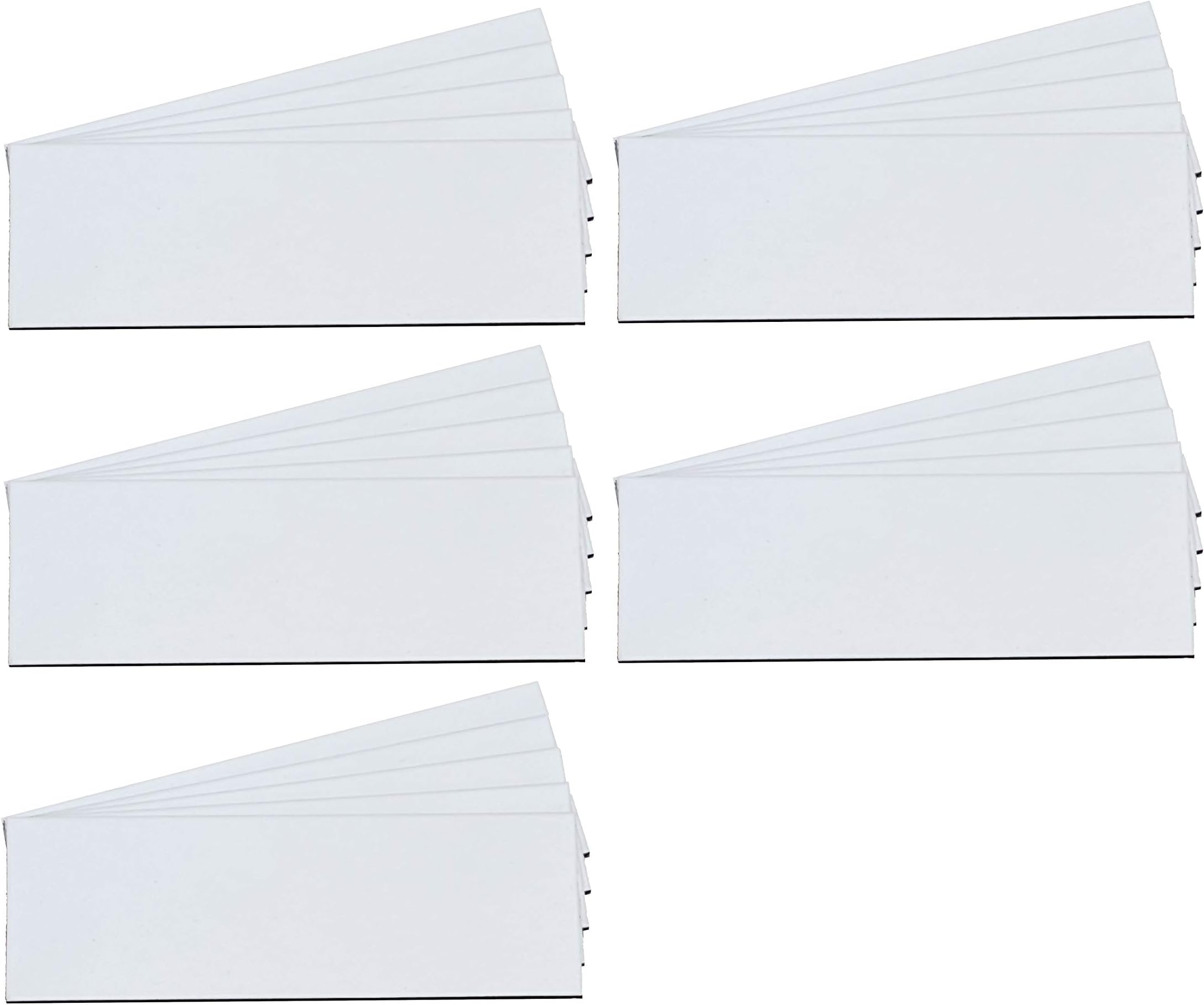 Amazon.com : Magna Visual 1" x 3" White Pre-Cut Write On Wipe Off ...