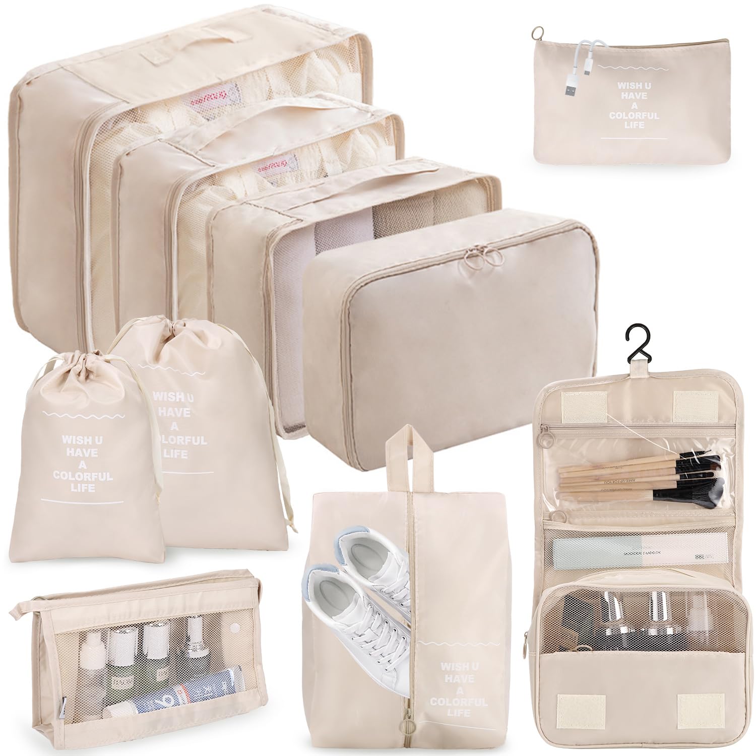 Koffer Organizer, Packing Cubes, Koffer Organizer Set 10-Teilige ...