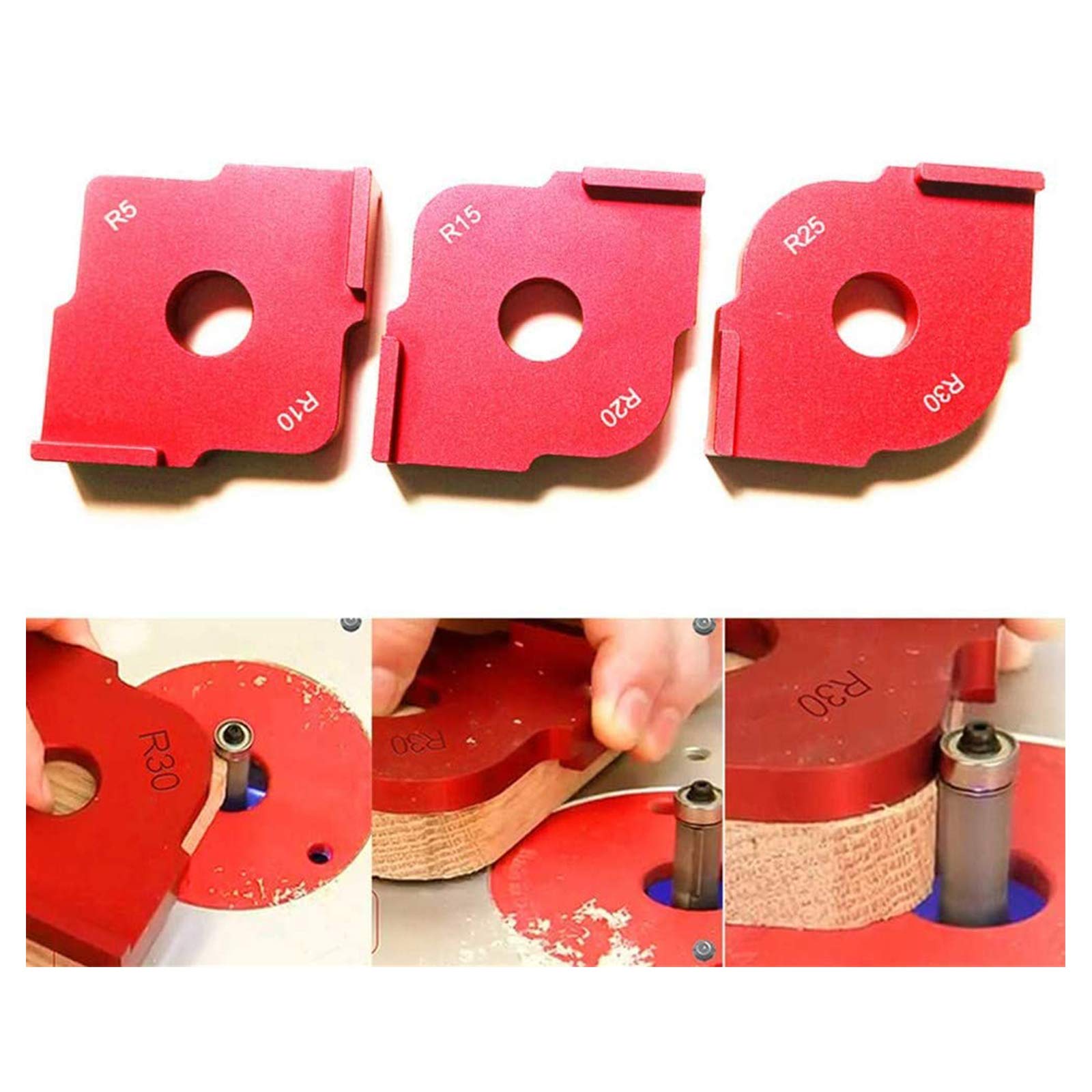 Snapklik.com : Set Of 3 Radius Jig Router Templates, Aluminium Alloy ...