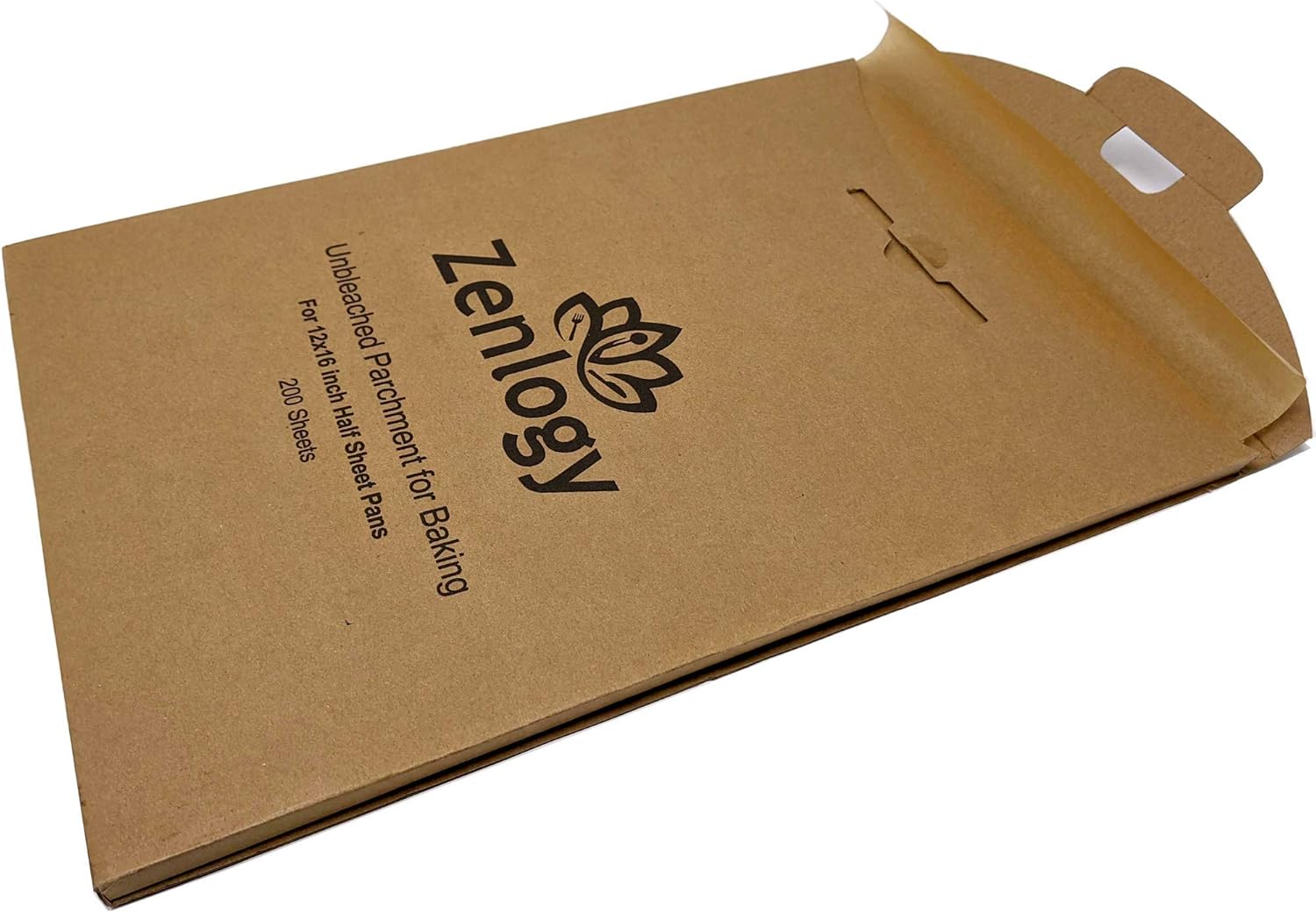 Amazon.com: Zenlogy Unbleached Parchment Paper Sheets 12x16 (100 pcs ...