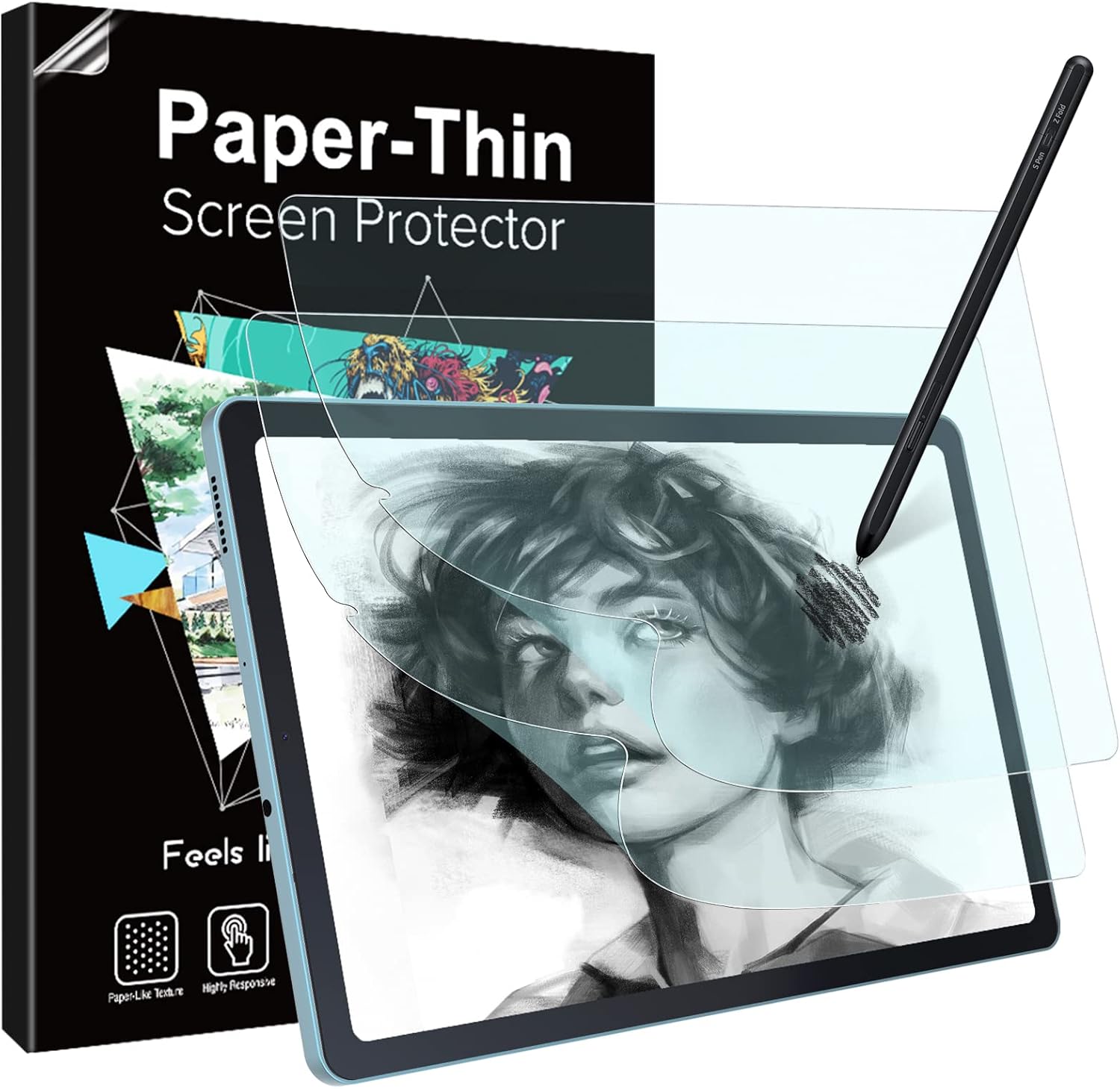 Amazon.com: TiMOVO 2 Pack Paper Screen Protector for Galaxy Tab S6 Lite ...