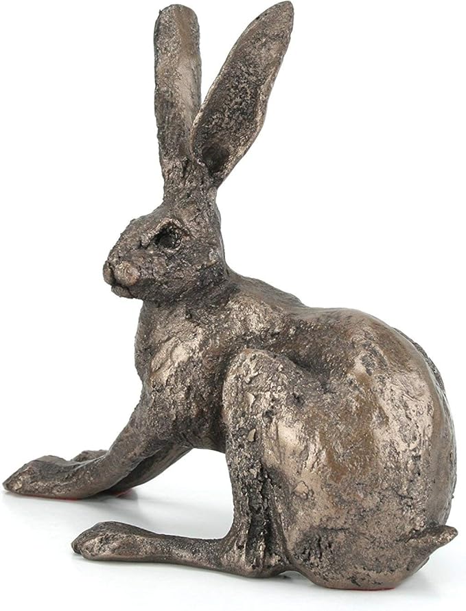 Frith Sculpture CROUCHING HARE by Paul Jenkins in cold cast bronze ...