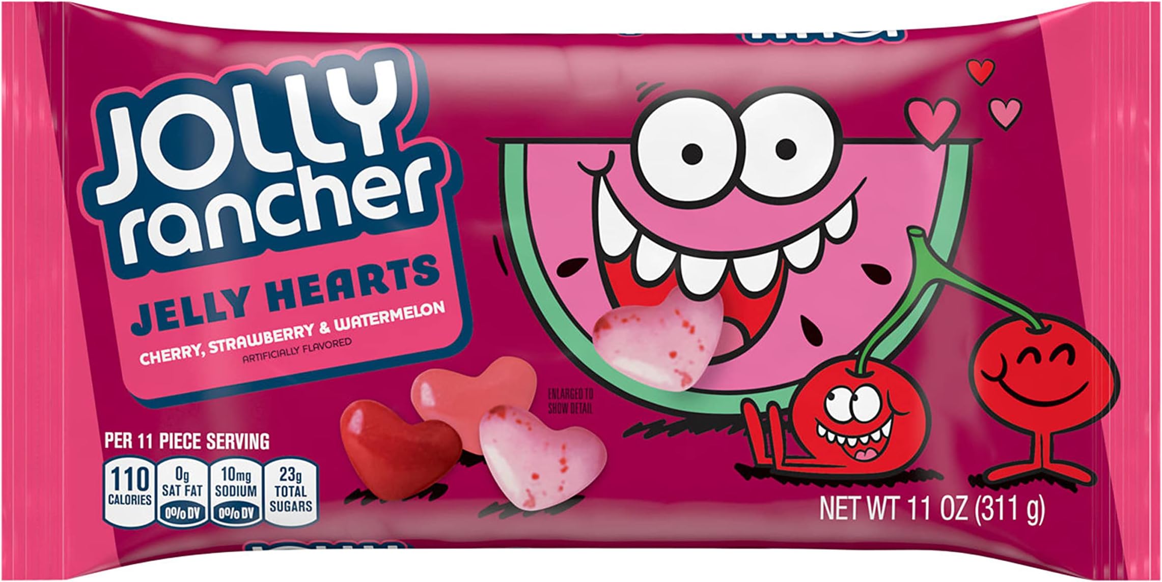 Amazon.com : JOLLY RANCHER Assorted Fruit Flavored Jelly Hearts ...