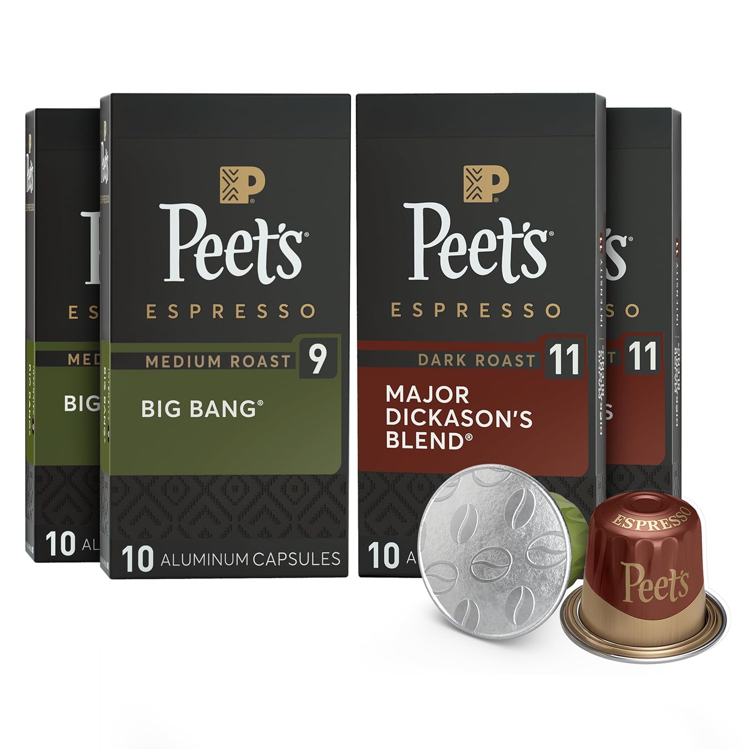 Amazon.com : Peet's Coffee, Dark and Medium Roast Signature Blend ...