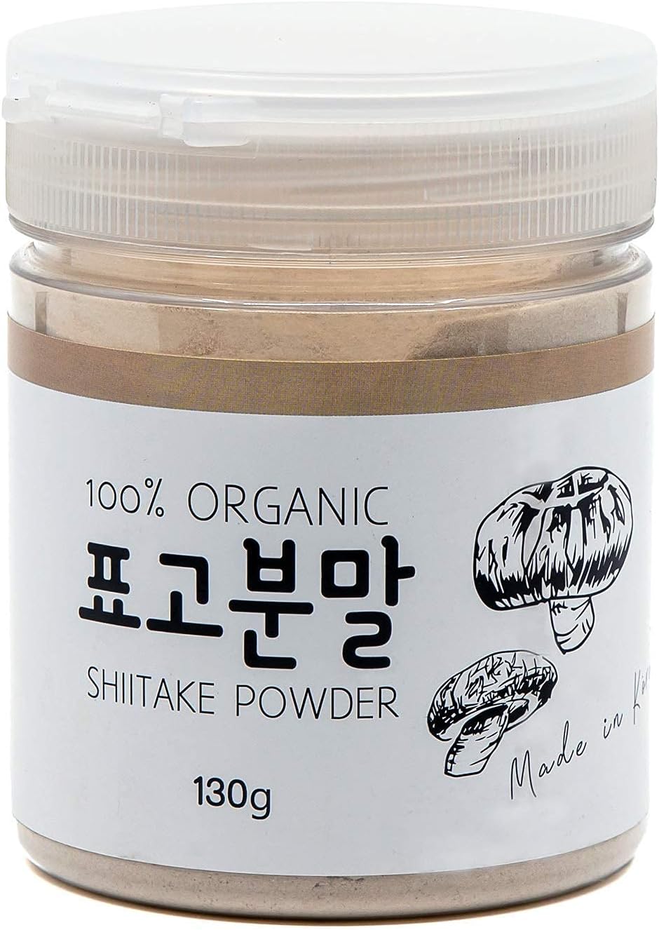 Amazon.com: Organic Korean Shiitake Mushroom Powder [ USDA Certified ...
