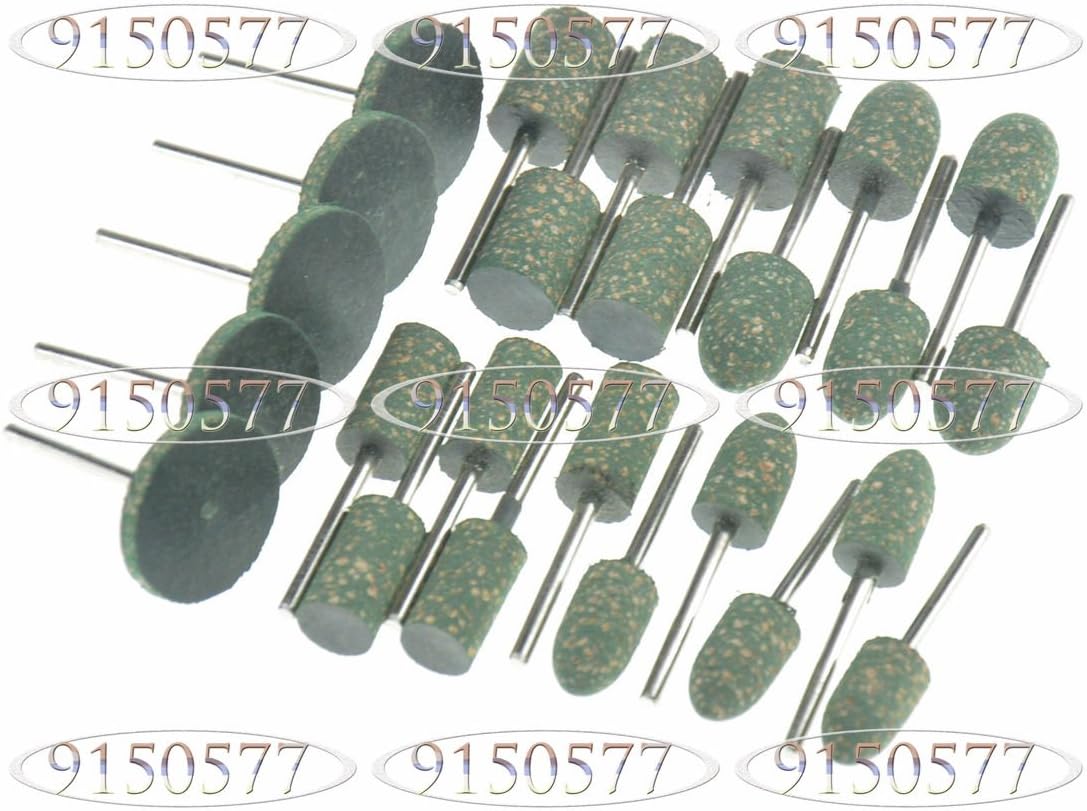 Amazon.com: 25pc Assorted Abrasive Rubber Polishing Burr With Emery Set ...
