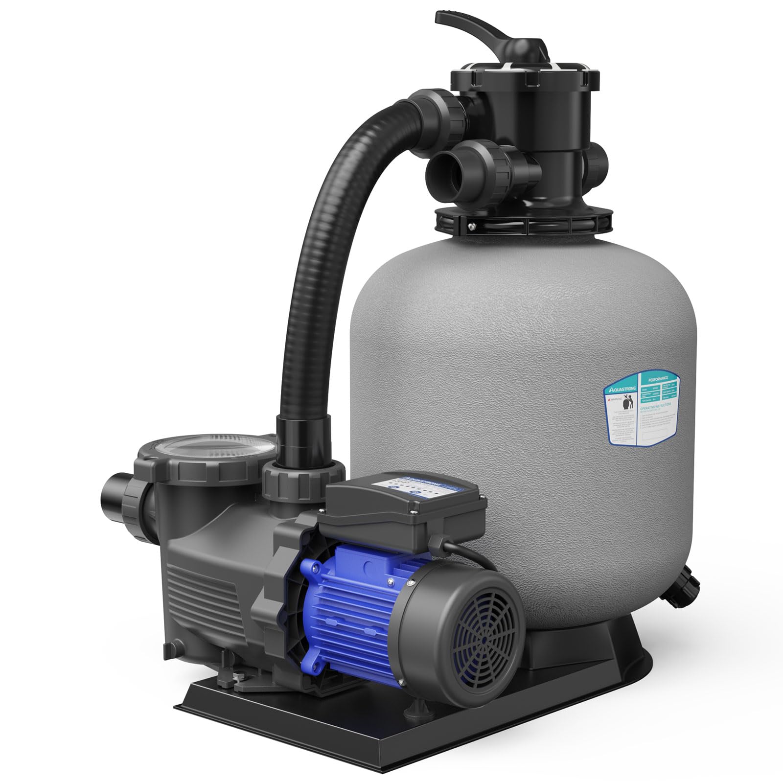 Amazon.com : AQUASTRONG Sand Filter Pump for Above Ground Pool with ...