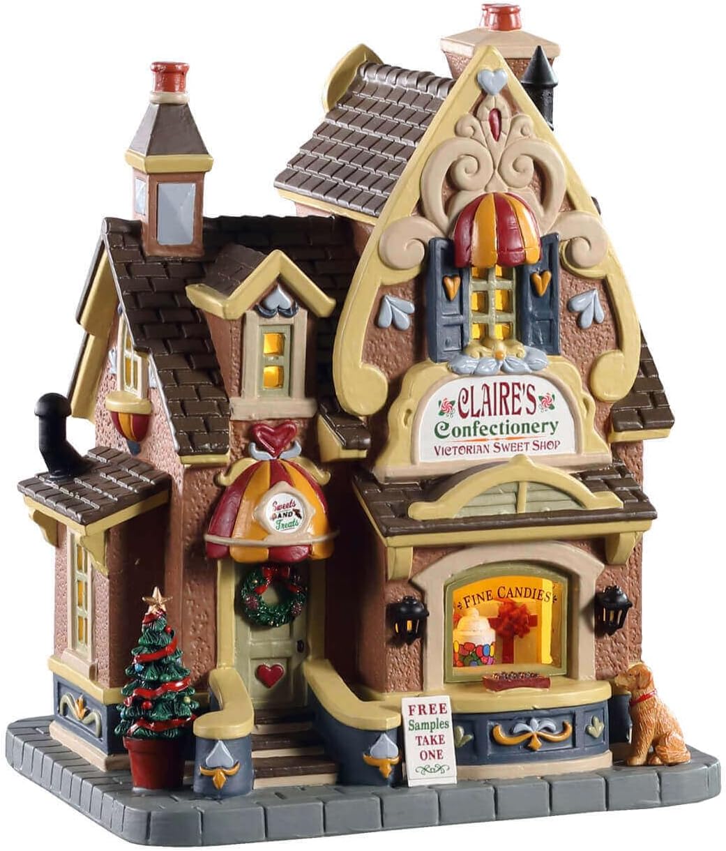 Lemax Christmas Village Village Library Battery Operated Led -25889 ...