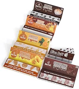 Flavored Rolling Papers, 1 1/4 Size Rolling Papers set, 7 Pack Mixed ...
