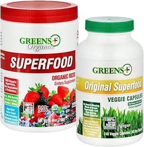 Amazon.com: Greens+ Organic Reds Superfood Powder Organic Super Veggie ...