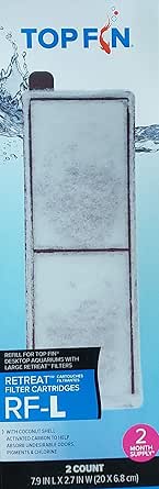 Amazon.com : Top Fin Retreat Filter Large, RF-L (2 Count) : Pet Supplies