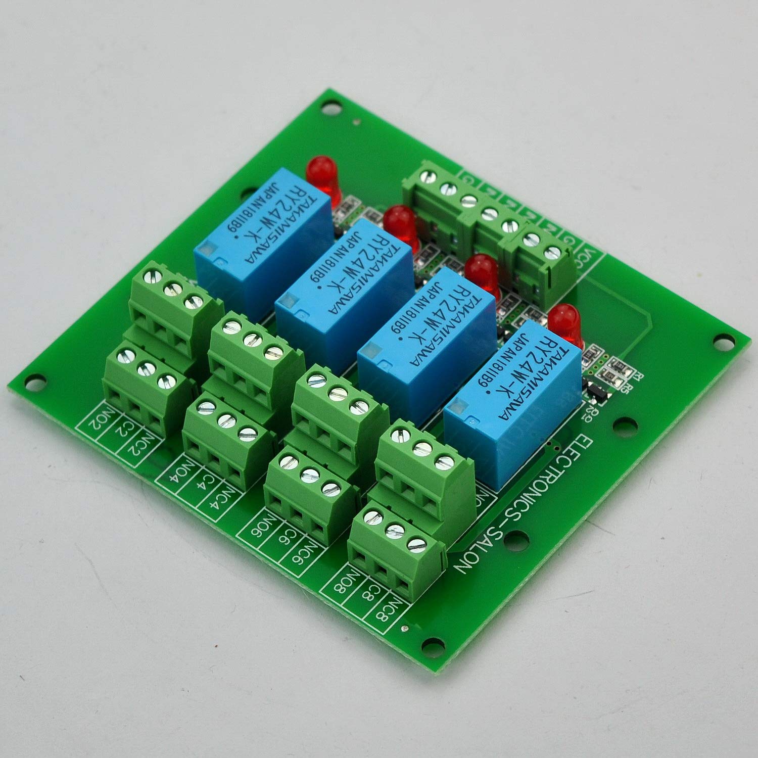 Snapklik.com : Electronics-Salon 4 DPDT Signal Relay Module Board