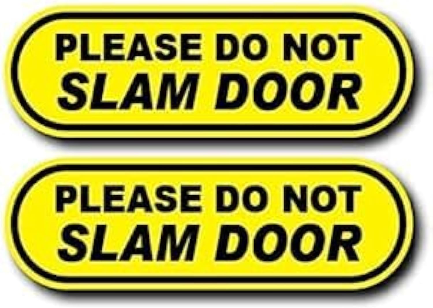 Amazon.com - STICKY DUDE 2pcs Please do not slam Door, 4 х 1.25 inch ...